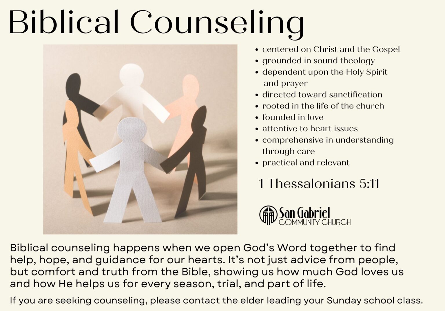 Counseling Ministry – San Gabriel Community Church